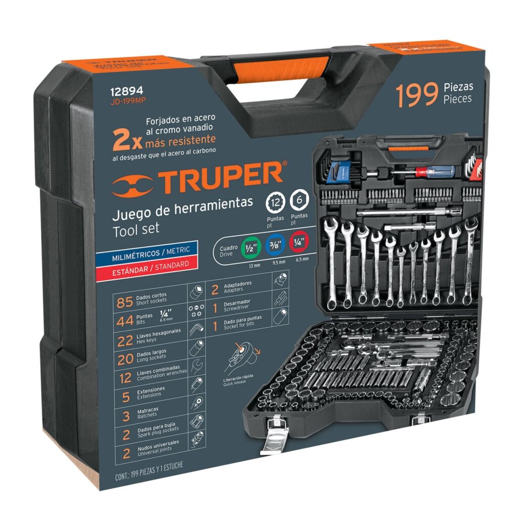 Juego de Herramientas x 199 Pzas TRUPER® - TorniLand®