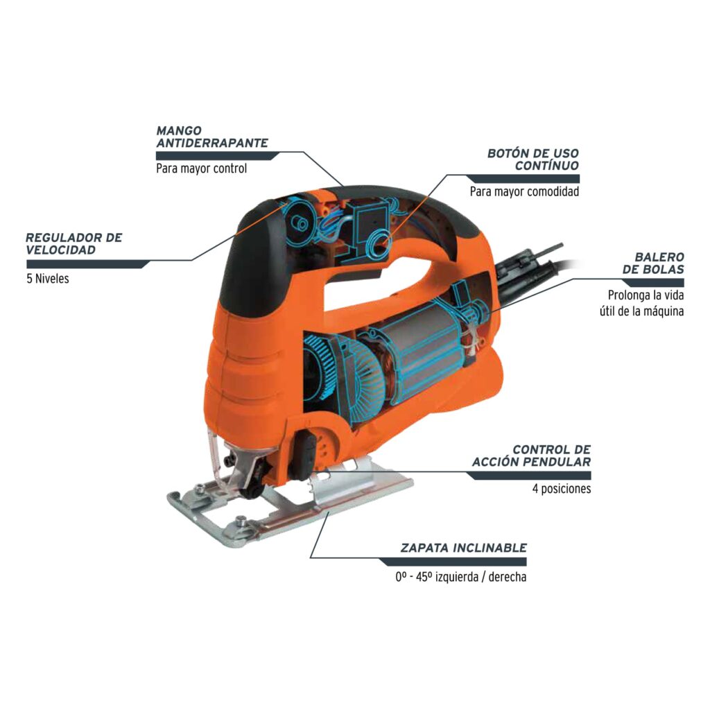 Sierra Caladora Profesional 550 W TRUPER® - TorniLand®