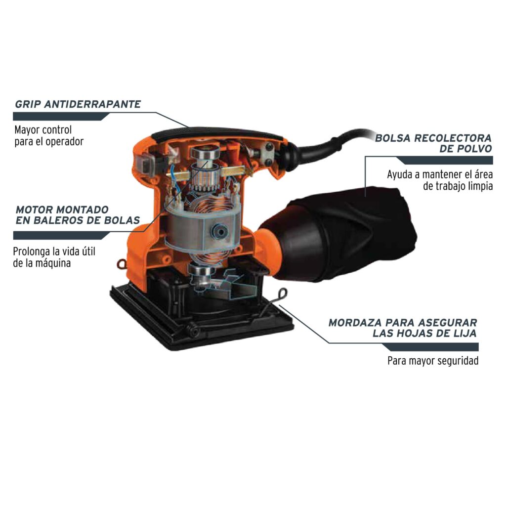 Lijadora Orbital 200 W TRUPER® - TorniLand®