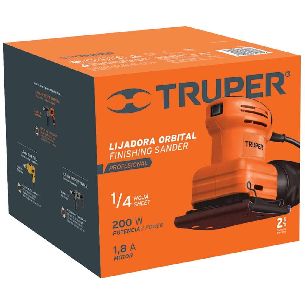 Lijadora Orbital 200 W TRUPER® - TorniLand®